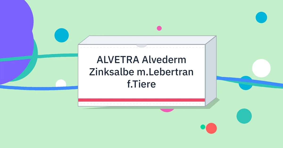 Symbolbild: Packung mit der Aufschrift ALVETRA Alvederm Zinksalbe m.Lebertran f.Tiere (PZN 19444751) – Verfügbarkeit und Bezug in Apotheken in Frankfurt am Main