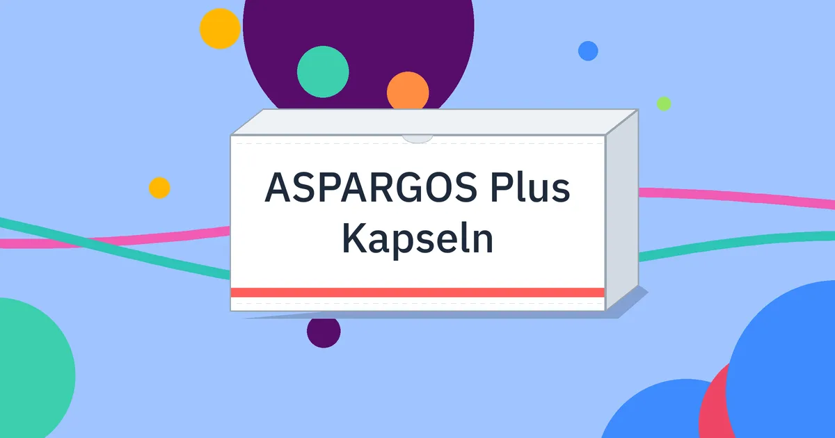 Symbolbild: Packung mit der Aufschrift ASPARGOS Plus Kapseln (PZN 07574388) – Verfügbarkeit und Bezug in Apotheken in Frankfurt am Main