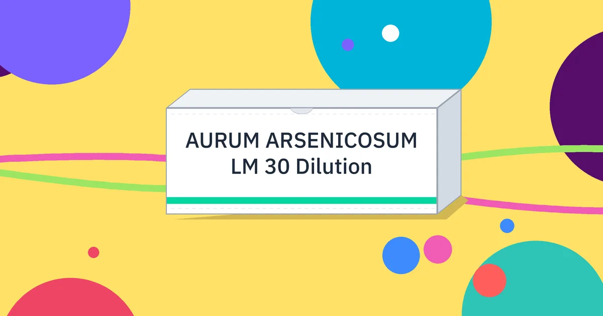 Symbolbild: Packung mit der Aufschrift AURUM ARSENICOSUM LM 30 Dilution (PZN 09430564) – Verfügbarkeit und Bezug in Apotheken in Frankfurt am Main