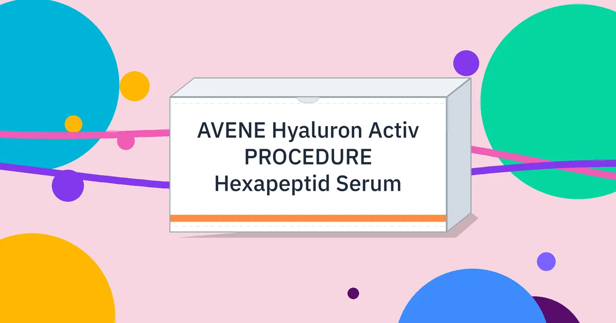 Symbolbild: Packung mit der Aufschrift AVENE Hyaluron Activ PROCEDURE Hexapeptid Serum (PZN 19647112) – Verfügbarkeit und Bezug in Apotheken in Frankfurt am Main