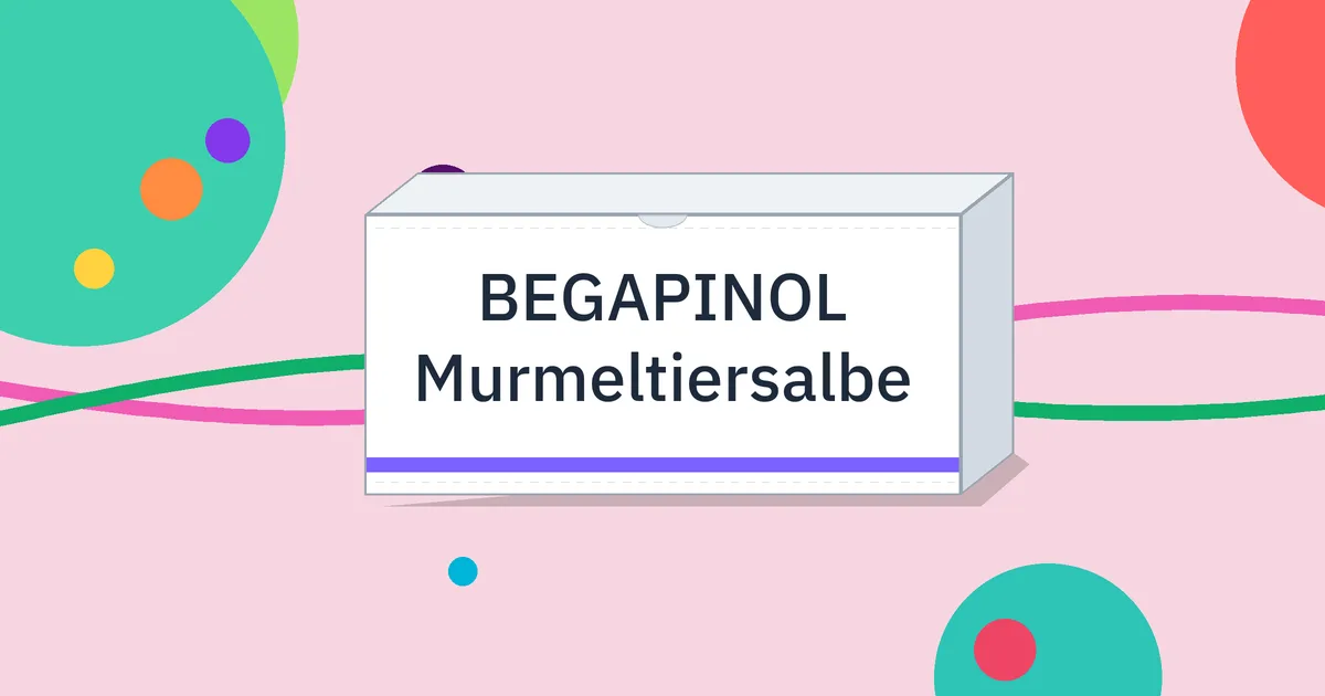 Symbolbild: Packung mit der Aufschrift BEGAPINOL Murmeltiersalbe (PZN 20156684) – Verfügbarkeit und Bezug in Apotheken in Frankfurt am Main