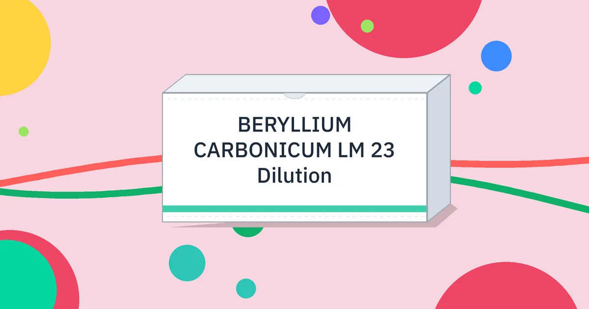Symbolbild: Packung mit der Aufschrift BERYLLIUM CARBONICUM LM 23 Dilution (PZN 13384350) – Verfügbarkeit und Bezug in Apotheken in Frankfurt am Main