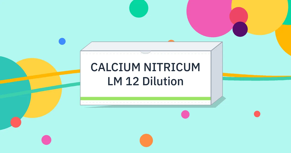 Symbolbild: Packung mit der Aufschrift CALCIUM NITRICUM LM 12 Dilution (PZN 13409742) – Verfügbarkeit und Bezug in Apotheken in Frankfurt am Main