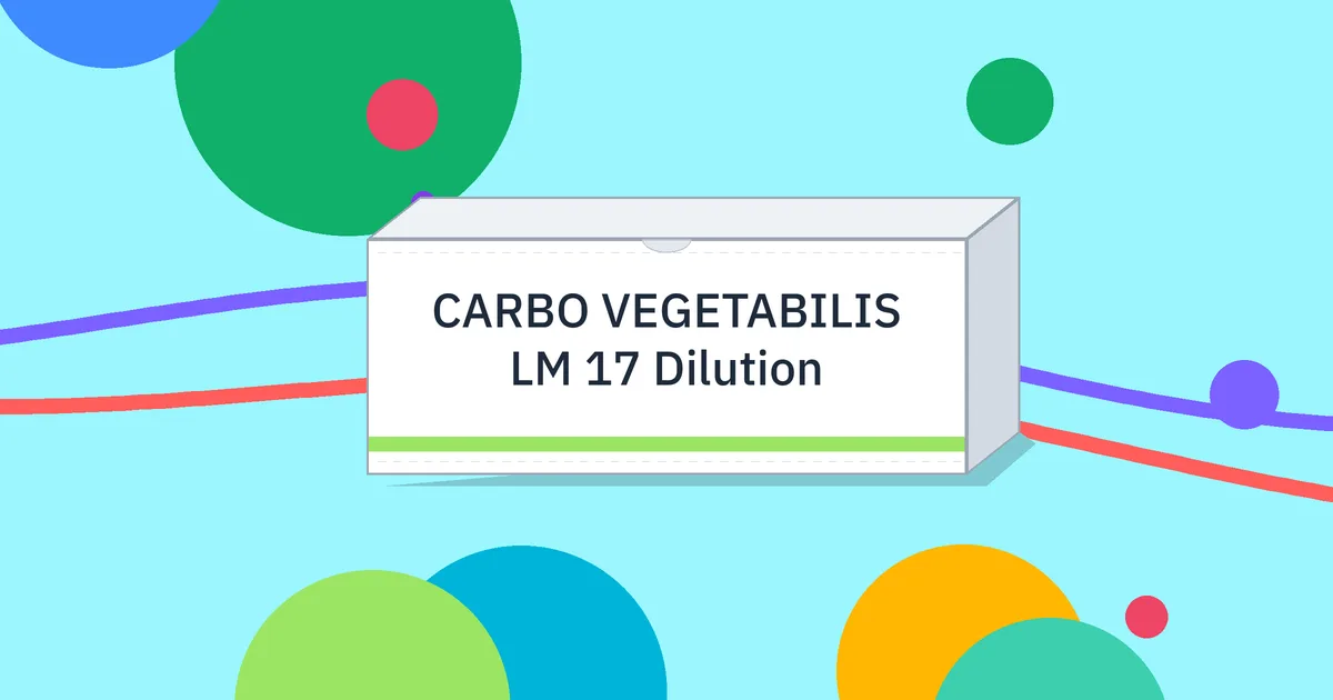 Symbolbild: Packung mit der Aufschrift CARBO VEGETABILIS LM 17 Dilution (PZN 12809528) – Verfügbarkeit und Bezug in Apotheken in Frankfurt am Main