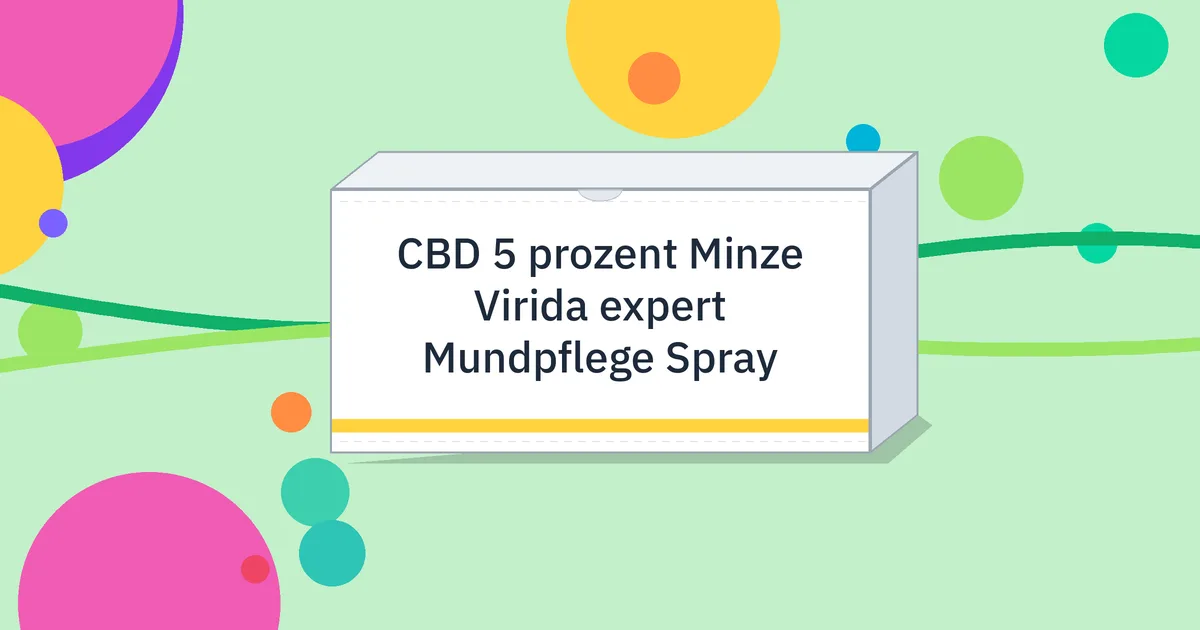 Symbolbild: Packung mit der Aufschrift CBD 5 prozent Minze Virida expert Mundpflege Spray (PZN 17536236) – Verfügbarkeit und Bezug in Apotheken in Frankfurt am Main