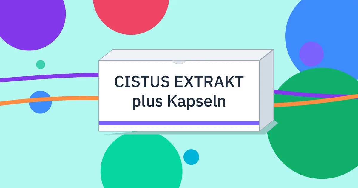 Symbolbild: Packung mit der Aufschrift CISTUS EXTRAKT plus Kapseln (PZN 17425927) – Verfügbarkeit und Bezug in Apotheken in Frankfurt am Main
