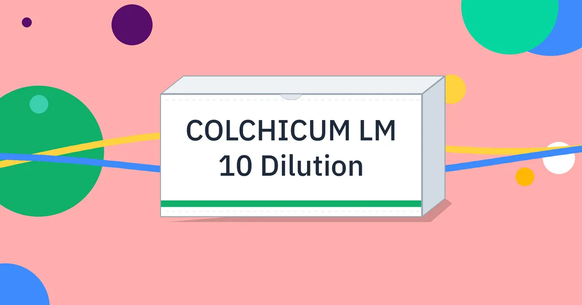 Symbolbild: Packung mit der Aufschrift COLCHICUM LM 10 Dilution (PZN 12832208) – Verfügbarkeit und Bezug in Apotheken in Frankfurt am Main