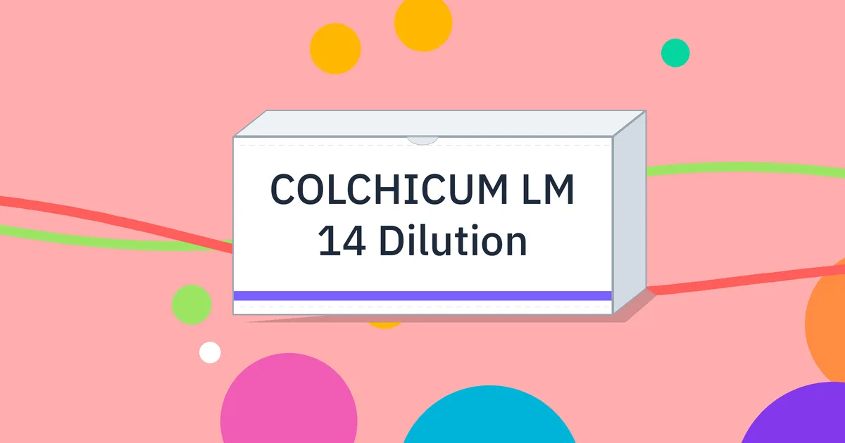 Symbolbild: Packung mit der Aufschrift COLCHICUM LM 14 Dilution (PZN 12832237) – Verfügbarkeit und Bezug in Apotheken in Frankfurt am Main