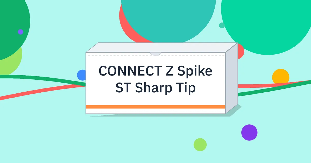 Symbolbild: Packung mit der Aufschrift CONNECT Z Spike ST Sharp Tip (PZN 18321584) – Verfügbarkeit und Bezug in Apotheken in Frankfurt am Main