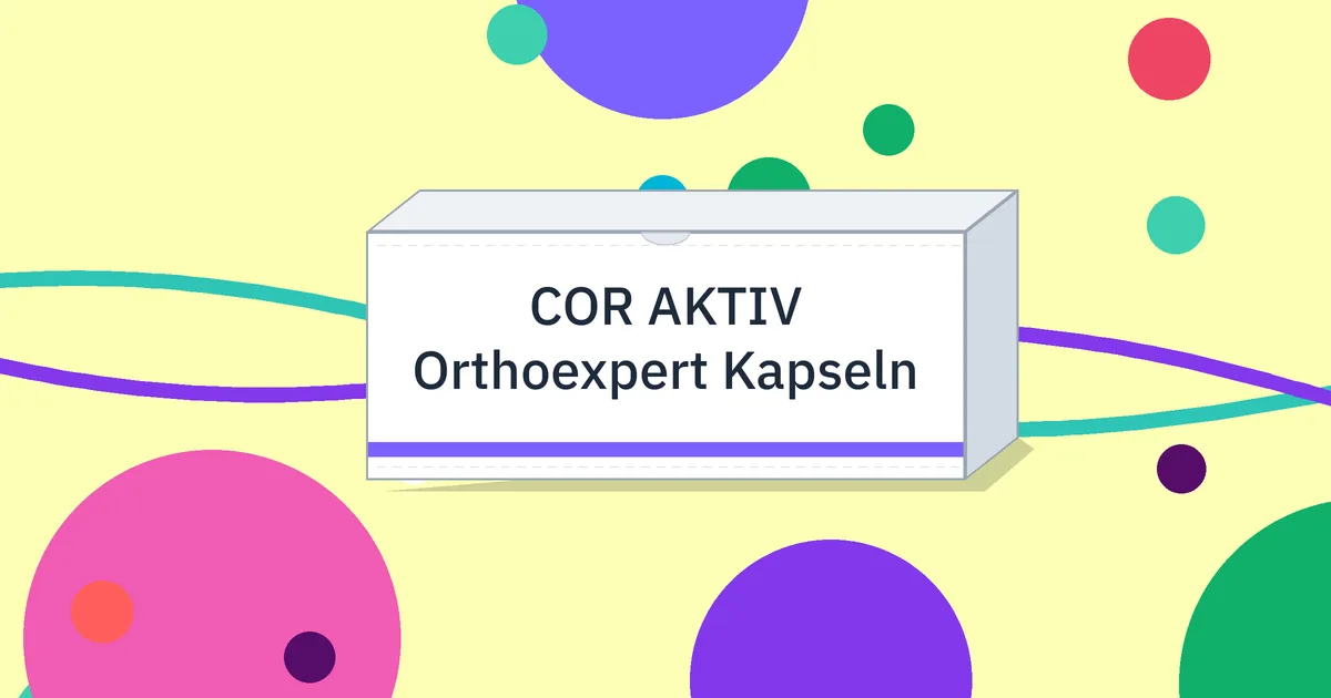Symbolbild: Packung mit der Aufschrift COR AKTIV Orthoexpert Kapseln (PZN 07745016) – Verfügbarkeit und Bezug in Apotheken in Frankfurt am Main