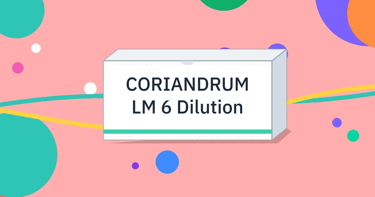 Symbolbild: Packung mit der Aufschrift CORIANDRUM LM 6 Dilution (PZN 12834360) – Verfügbarkeit und Bezug in Apotheken in Frankfurt am Main