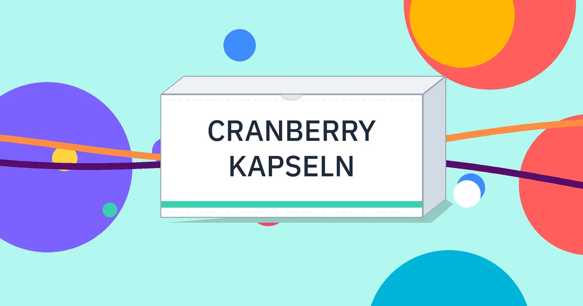 Symbolbild: Packung mit der Aufschrift CRANBERRY KAPSELN (PZN 01083620) – Verfügbarkeit und Bezug in Apotheken in Frankfurt am Main