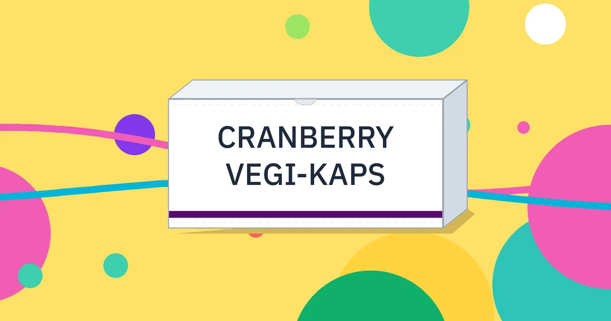 Symbolbild: Packung mit der Aufschrift CRANBERRY VEGI-KAPS (PZN 10383002) – Verfügbarkeit und Bezug in Apotheken in Frankfurt am Main