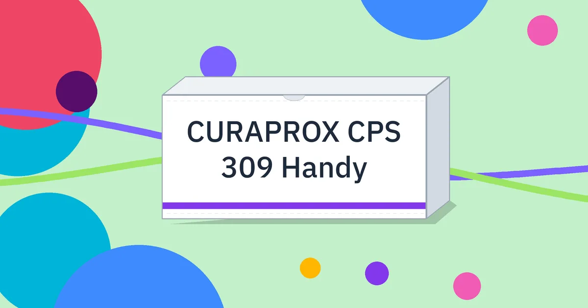 Symbolbild: Packung mit der Aufschrift CURAPROX CPS 309 Handy (PZN 02344330) – Verfügbarkeit und Bezug in Apotheken in Frankfurt am Main