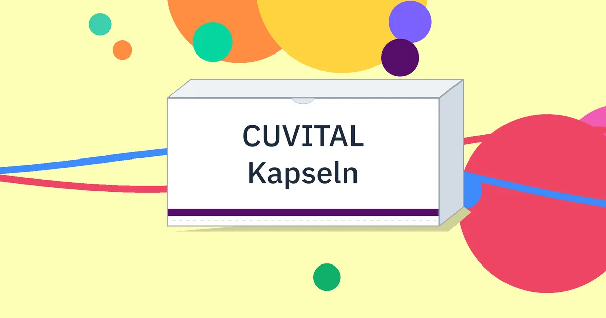 Symbolbild: Packung mit der Aufschrift CUVITAL Kapseln (PZN 07577205) – Verfügbarkeit und Bezug in Apotheken in Frankfurt am Main