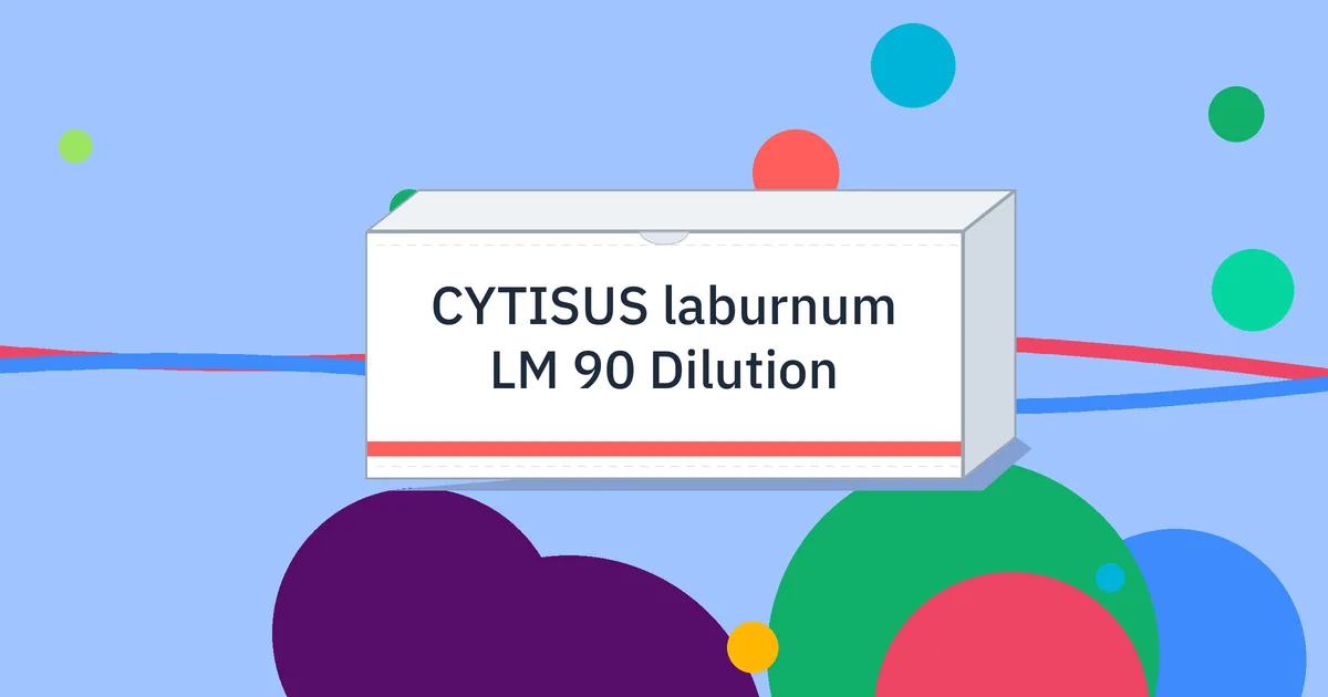 Symbolbild: Packung mit der Aufschrift CYTISUS laburnum LM 90 Dilution (PZN 13460795) – Verfügbarkeit und Bezug in Apotheken in Frankfurt am Main