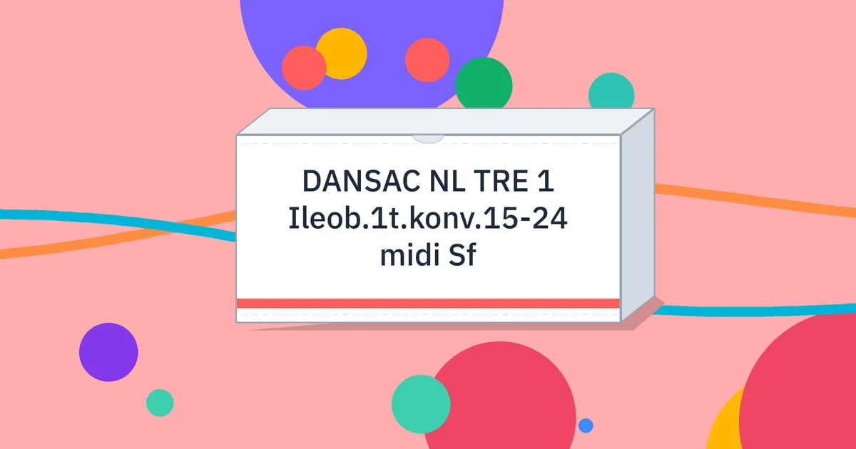 Symbolbild: Packung mit der Aufschrift DANSAC NL TRE 1 Ileob.1t.konv.15-24 midi Sf (PZN 16197074) – Verfügbarkeit und Bezug in Apotheken in Frankfurt am Main