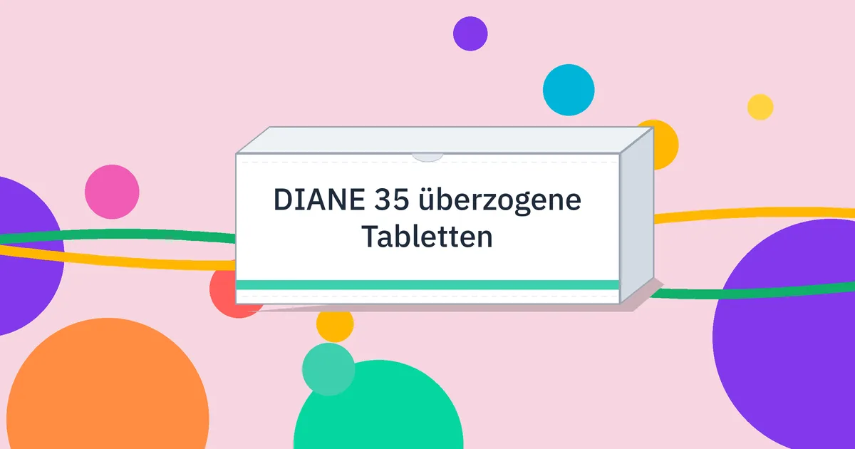 Symbolbild: Packung mit der Aufschrift DIANE 35 überzogene Tabletten (PZN 00618800) – Verfügbarkeit und Bezug in Apotheken in Frankfurt am Main