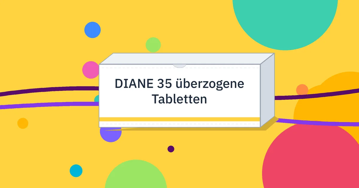 Symbolbild: Packung mit der Aufschrift DIANE 35 überzogene Tabletten (PZN 00166686) – Verfügbarkeit und Bezug in Apotheken in Frankfurt am Main