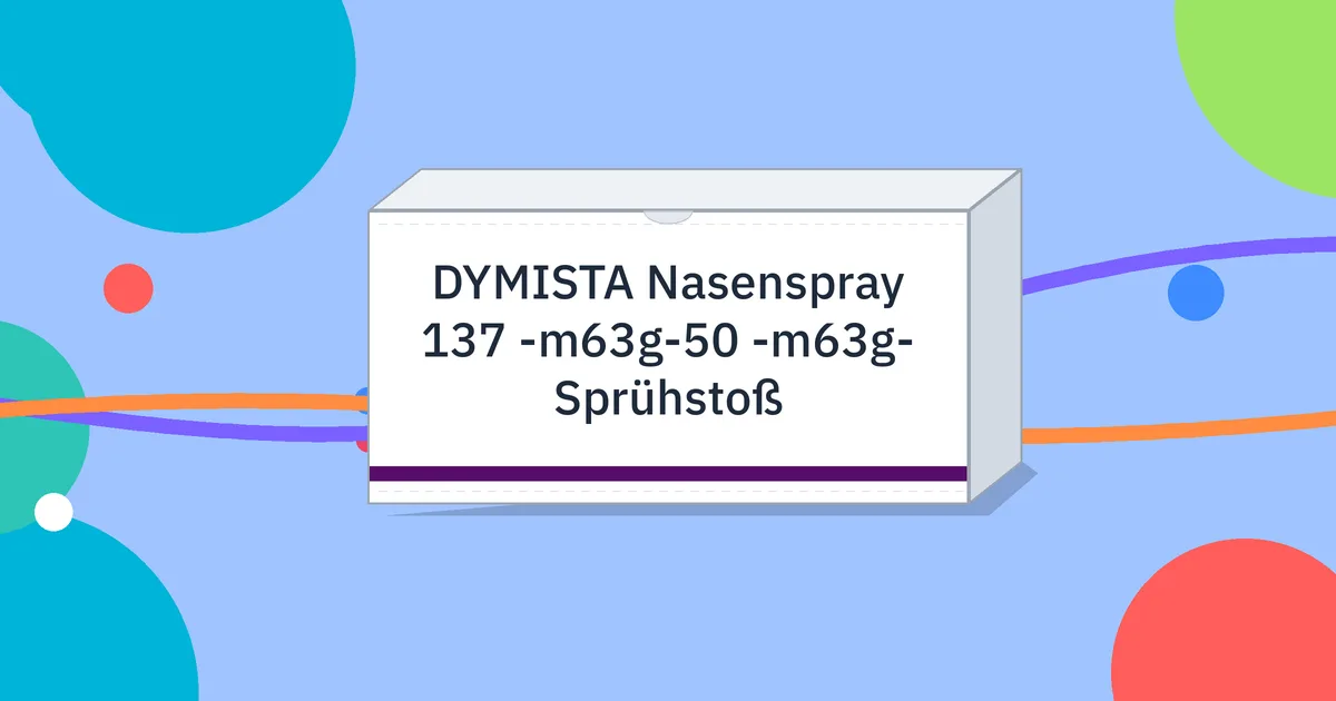 Symbolbild: Packung mit der Aufschrift DYMISTA Nasenspray 137 -m63g-50 -m63g-Sprühstoß (PZN 19150417) – Verfügbarkeit und Bezug in Apotheken in Frankfurt am Main