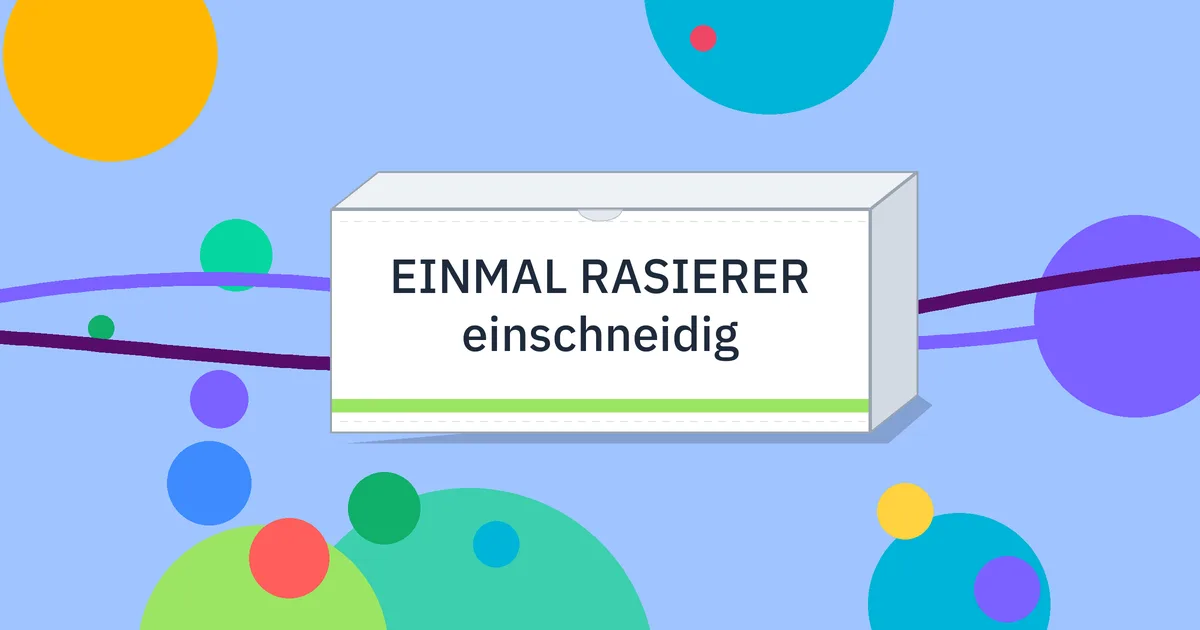 Symbolbild: Packung mit der Aufschrift EINMAL RASIERER einschneidig (PZN 01440729) – Verfügbarkeit und Bezug in Apotheken in Frankfurt am Main