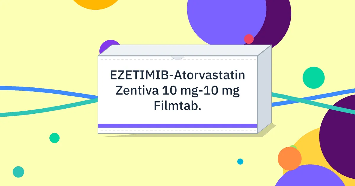 Symbolbild: Packung mit der Aufschrift EZETIMIB-Atorvastatin Zentiva 10 mg-10 mg Filmtab. (PZN 18755868) – Verfügbarkeit und Bezug in Apotheken in Frankfurt am Main