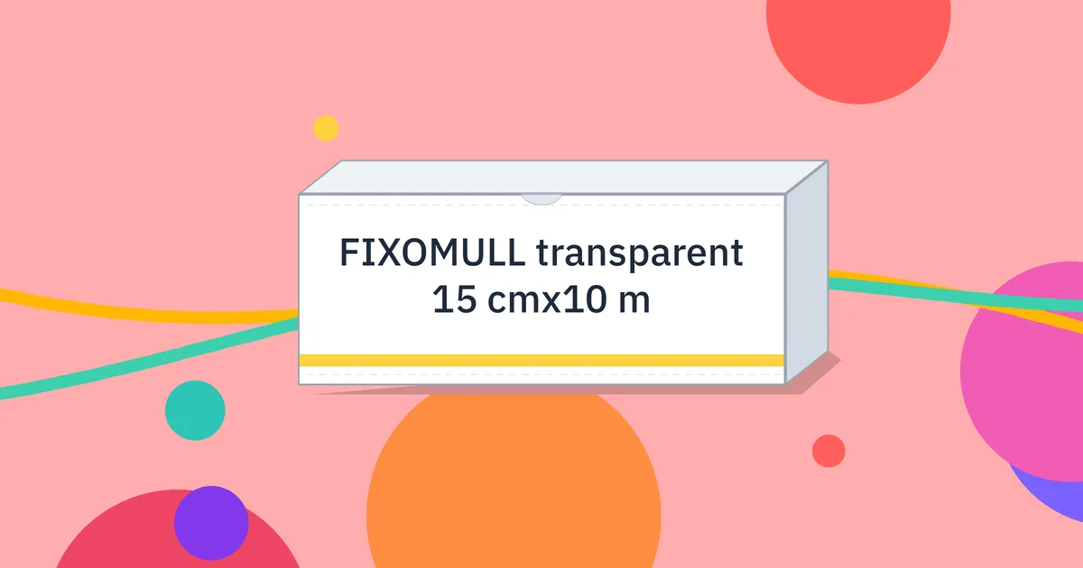 Symbolbild: Packung mit der Aufschrift FIXOMULL transparent 15 cmx10 m (PZN 07750626) – Verfügbarkeit und Bezug in Apotheken in Frankfurt am Main