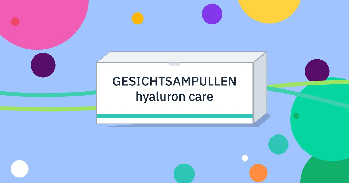 Symbolbild: Packung mit der Aufschrift GESICHTSAMPULLEN hyaluron care (PZN 17292449) – Verfügbarkeit und Bezug in Apotheken in Frankfurt am Main