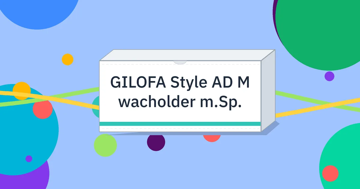 Symbolbild: Packung mit der Aufschrift GILOFA Style AD M wacholder m.Sp. (PZN 16727460) – Verfügbarkeit und Bezug in Apotheken in Frankfurt am Main