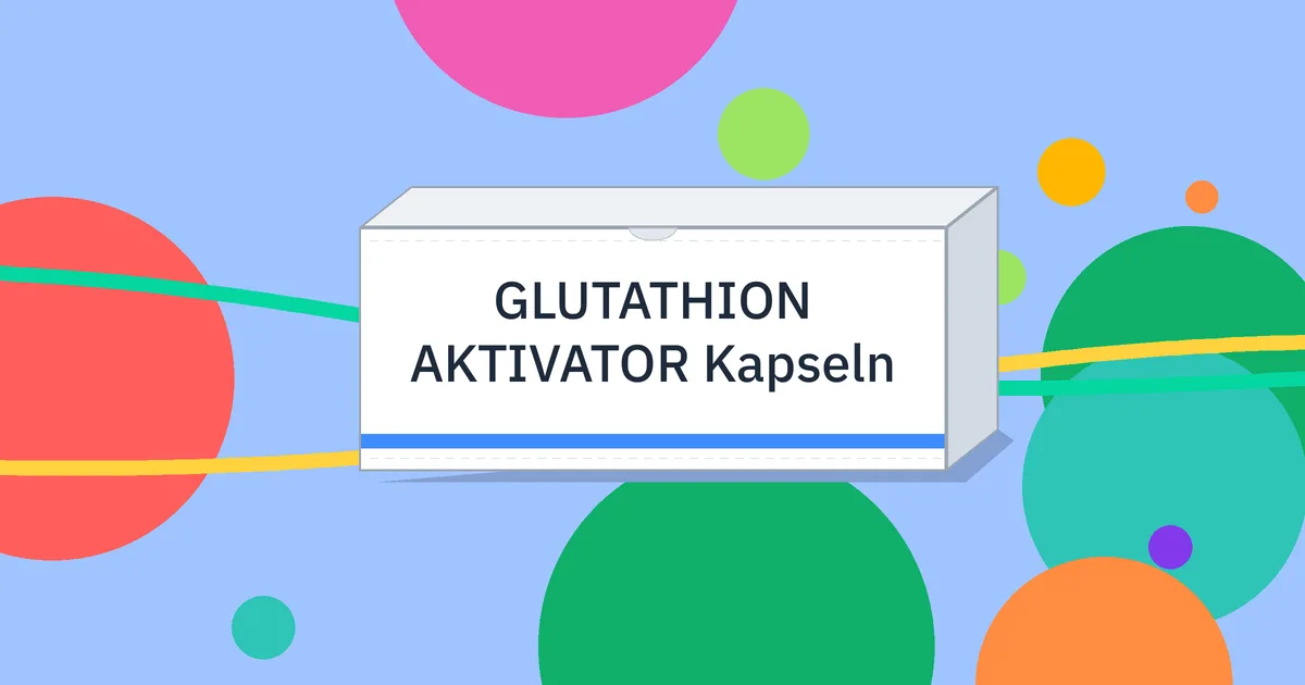 Symbolbild: Packung mit der Aufschrift GLUTATHION AKTIVATOR Kapseln (PZN 17896408) – Verfügbarkeit und Bezug in Apotheken in Frankfurt am Main