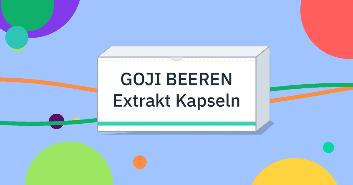 Symbolbild: Packung mit der Aufschrift GOJI BEEREN Extrakt Kapseln (PZN 10309709) – Verfügbarkeit und Bezug in Apotheken in Frankfurt am Main