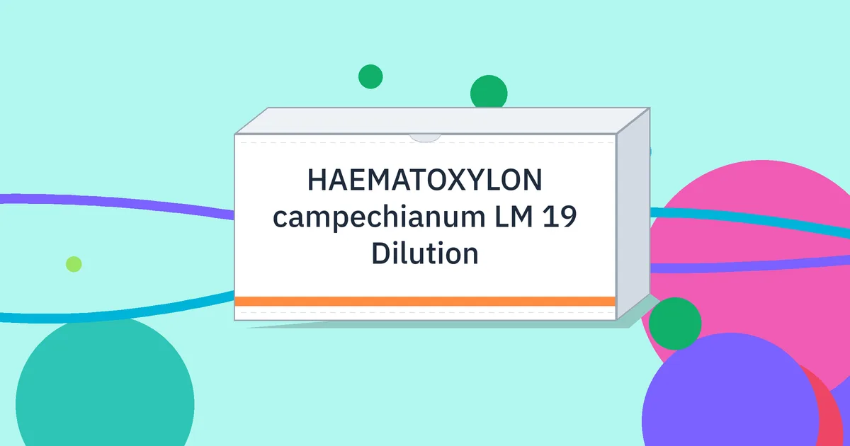 Symbolbild: Packung mit der Aufschrift HAEMATOXYLON campechianum LM 19 Dilution (PZN 13549383) – Verfügbarkeit und Bezug in Apotheken in Frankfurt am Main