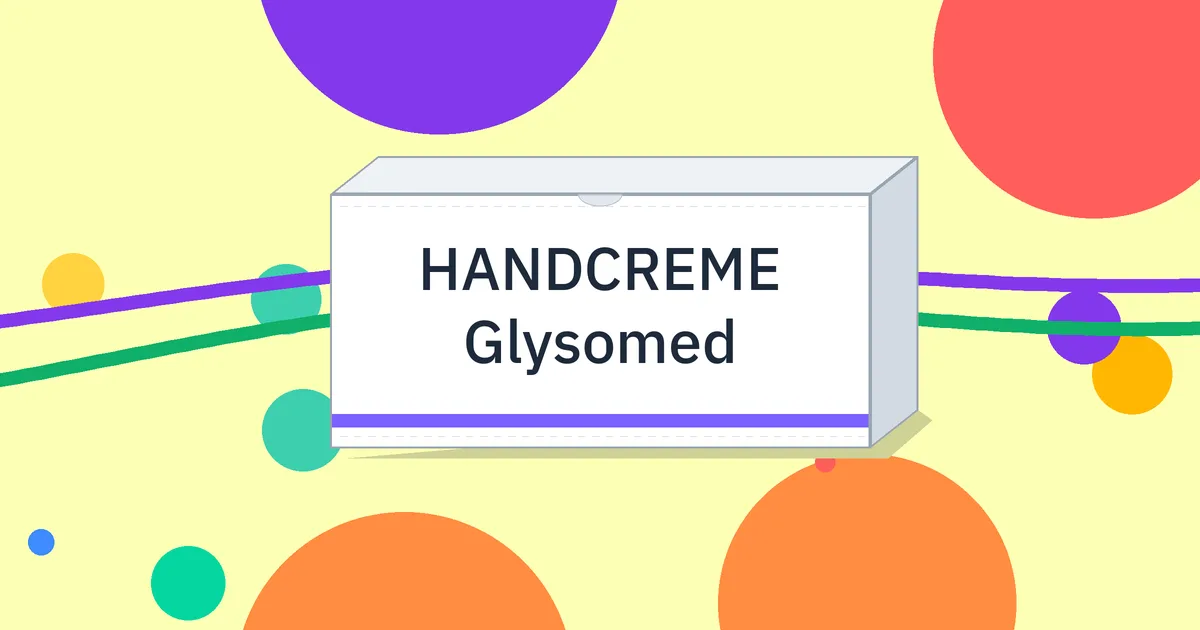 Symbolbild: Packung mit der Aufschrift HANDCREME Glysomed (PZN 16527962) – Verfügbarkeit und Bezug in Apotheken in Frankfurt am Main