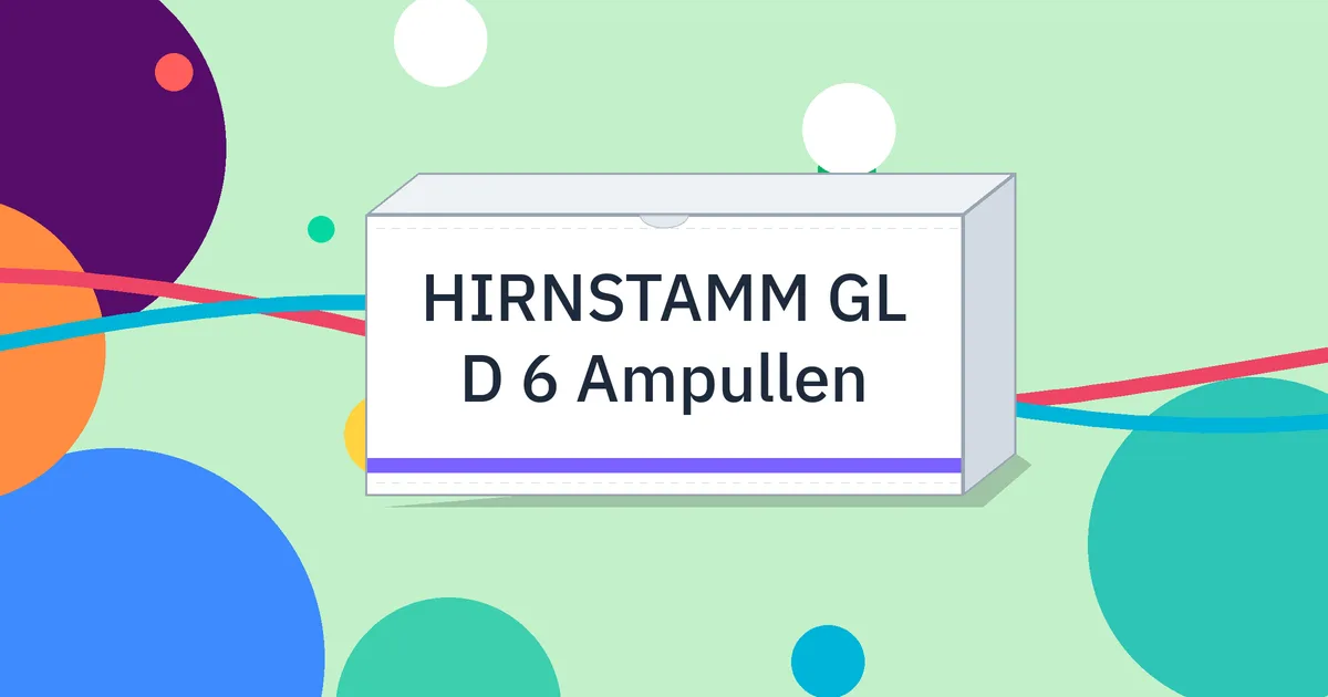 Symbolbild: Packung mit der Aufschrift HIRNSTAMM GL D 6 Ampullen (PZN 03356915) – Verfügbarkeit und Bezug in Apotheken in Frankfurt am Main