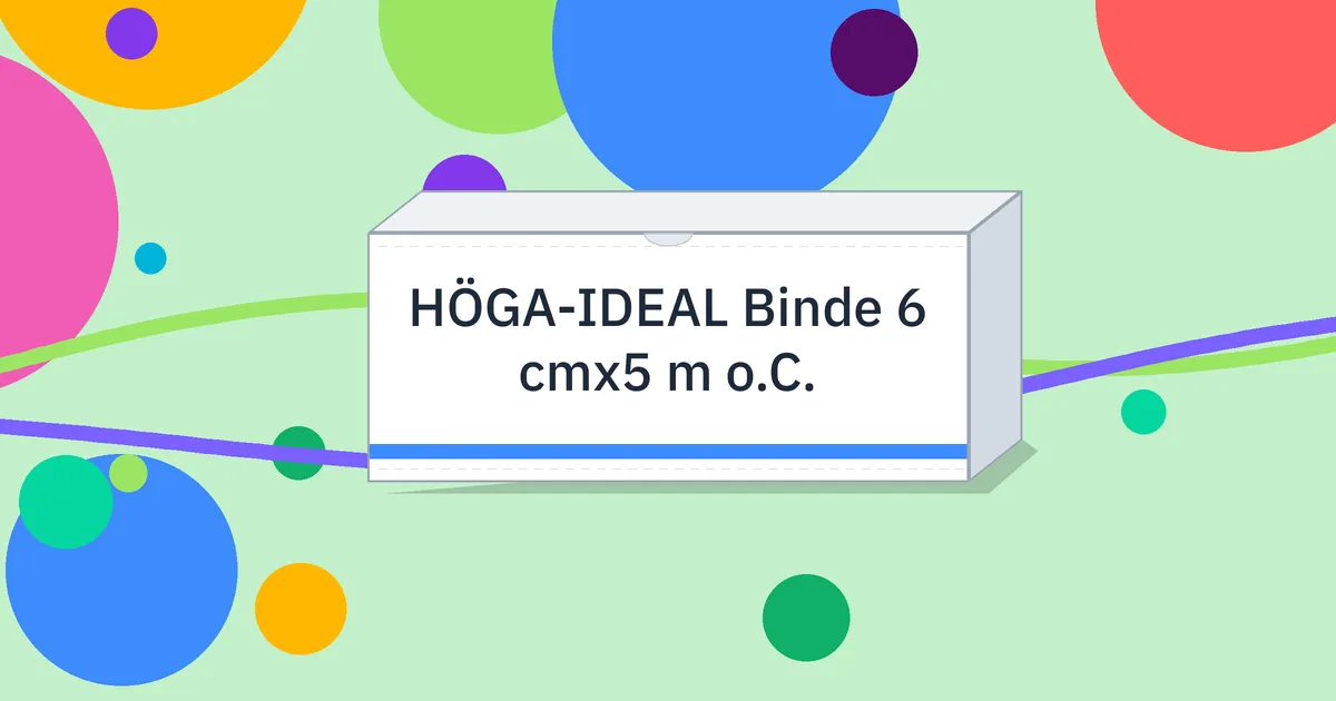 Symbolbild: Packung mit der Aufschrift HÖGA-IDEAL Binde 6 cmx5 m o.C. (PZN 01305718) – Verfügbarkeit und Bezug in Apotheken in Frankfurt am Main
