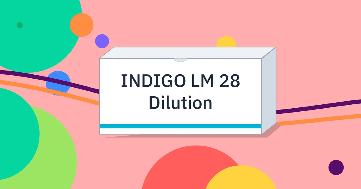 Symbolbild: Packung mit der Aufschrift INDIGO LM 28 Dilution (PZN 13559720) – Verfügbarkeit und Bezug in Apotheken in Frankfurt am Main