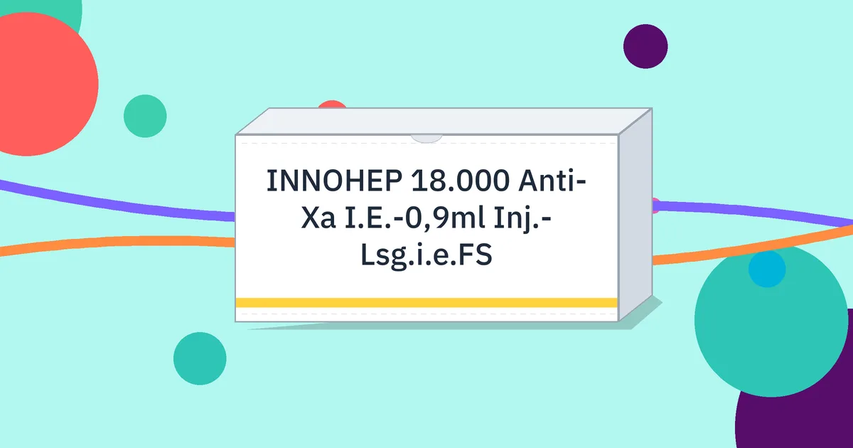 Symbolbild: Packung mit der Aufschrift INNOHEP 18.000 Anti-Xa I.E.-0,9ml Inj.-Lsg.i.e.FS (PZN 17669233) – Verfügbarkeit und Bezug in Apotheken in Frankfurt am Main