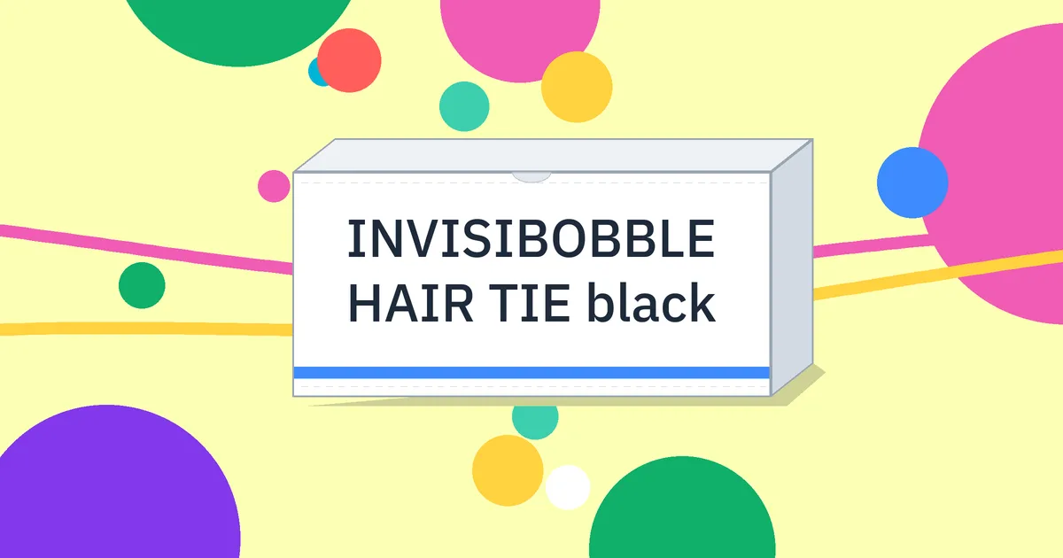 Symbolbild: Packung mit der Aufschrift INVISIBOBBLE HAIR TIE black (PZN 20159582) – Verfügbarkeit und Bezug in Apotheken in Frankfurt am Main