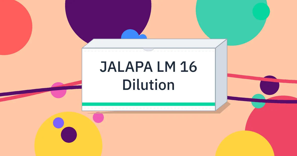 Symbolbild: Packung mit der Aufschrift JALAPA LM 16 Dilution (PZN 13561906) – Verfügbarkeit und Bezug in Apotheken in Frankfurt am Main