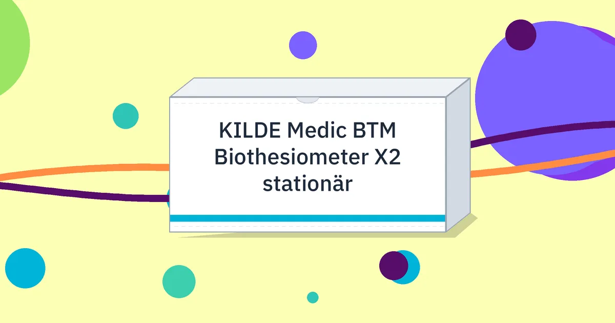 Symbolbild: Packung mit der Aufschrift KILDE Medic BTM Biothesiometer X2 stationär (PZN 20823241) – Verfügbarkeit und Bezug in Apotheken in Frankfurt am Main