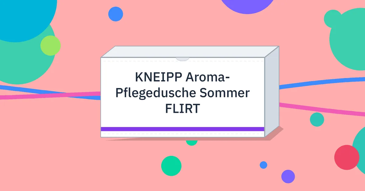 Symbolbild: Packung mit der Aufschrift KNEIPP Aroma-Pflegedusche Sommer FLIRT (PZN 19107344) – Verfügbarkeit und Bezug in Apotheken in Frankfurt am Main