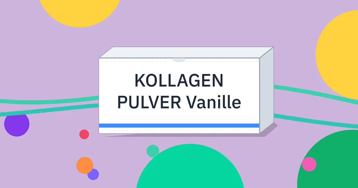 Symbolbild: Packung mit der Aufschrift KOLLAGEN PULVER Vanille (PZN 20927360) – Verfügbarkeit und Bezug in Apotheken in Frankfurt am Main