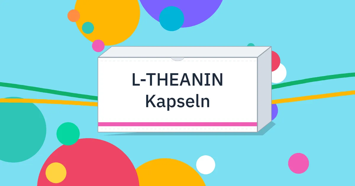 Symbolbild: Packung mit der Aufschrift L-THEANIN Kapseln (PZN 14210698) – Verfügbarkeit und Bezug in Apotheken in Frankfurt am Main