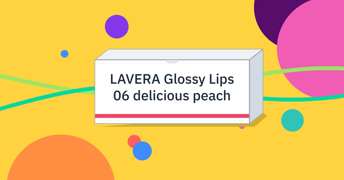 Symbolbild: Packung mit der Aufschrift LAVERA Glossy Lips 06 delicious peach (PZN 17147109) – Verfügbarkeit und Bezug in Apotheken in Frankfurt am Main