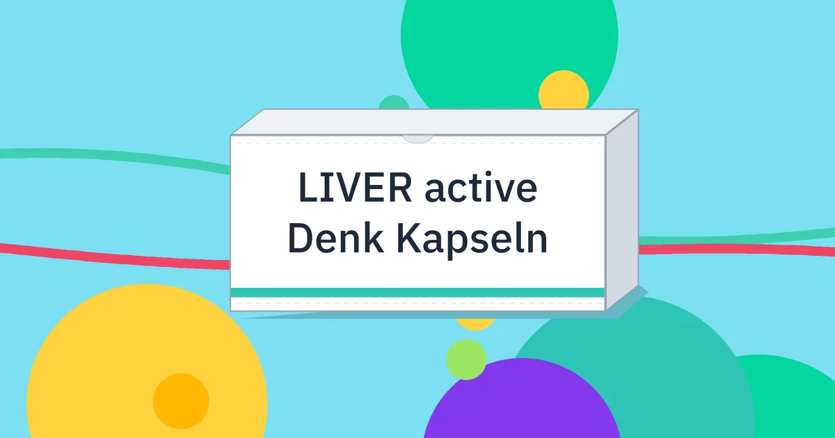 Symbolbild: Packung mit der Aufschrift LIVER active Denk Kapseln (PZN 10708438) – Verfügbarkeit und Bezug in Apotheken in Frankfurt am Main