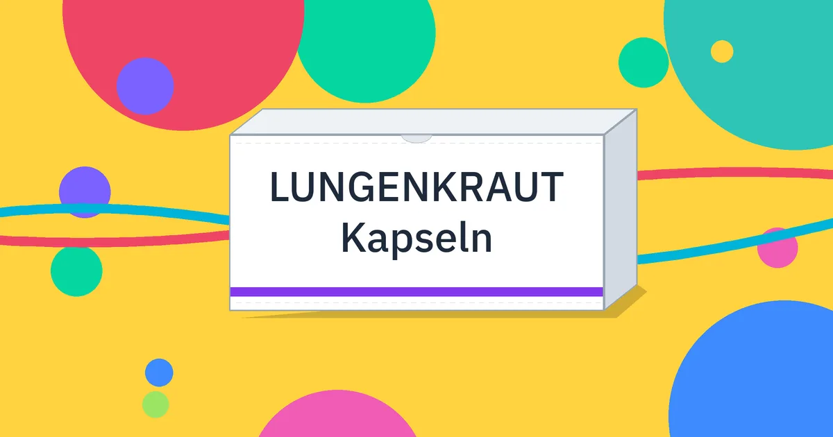Symbolbild: Packung mit der Aufschrift LUNGENKRAUT Kapseln (PZN 07333377) – Verfügbarkeit und Bezug in Apotheken in Frankfurt am Main