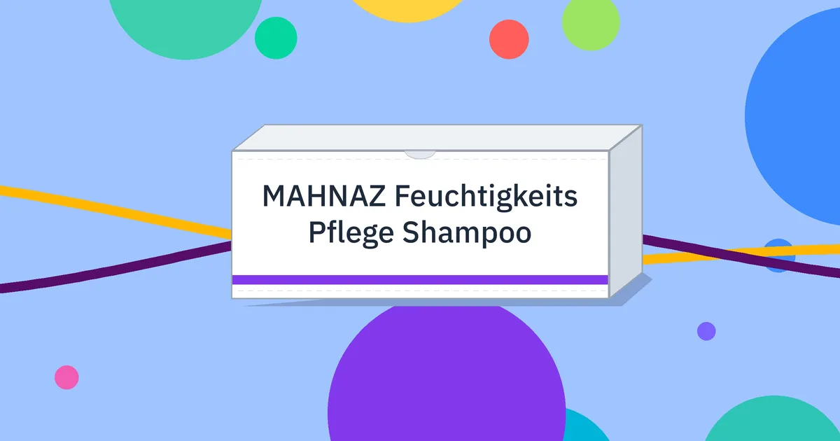 Symbolbild: Packung mit der Aufschrift MAHNAZ Feuchtigkeits Pflege Shampoo (PZN 10314403) – Verfügbarkeit und Bezug in Apotheken in Frankfurt am Main