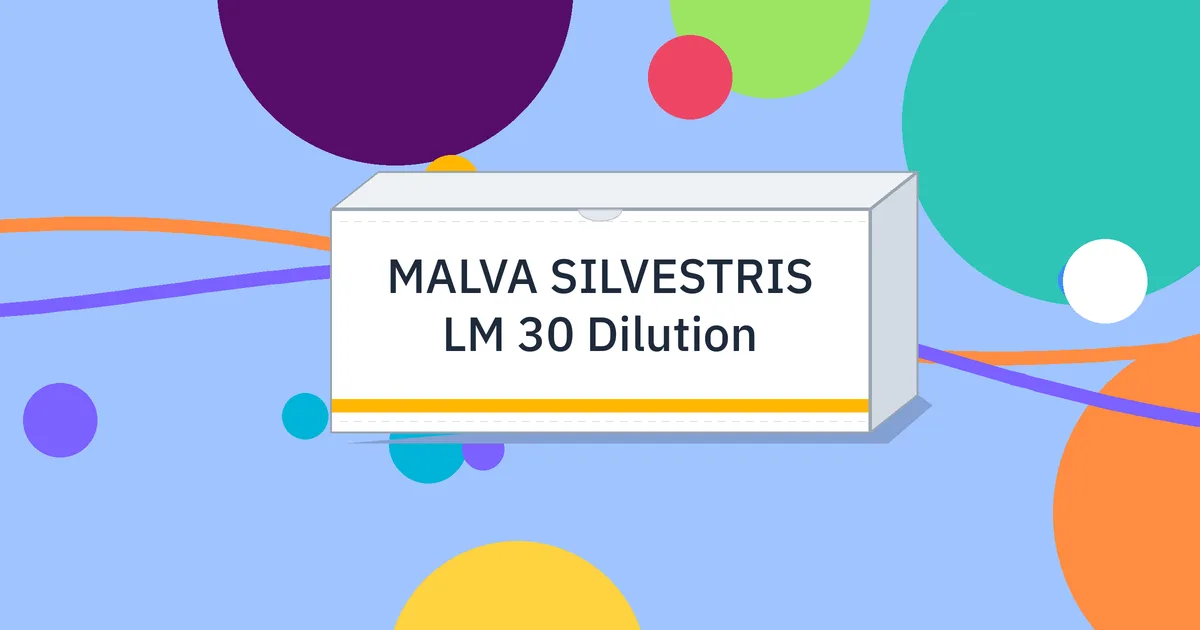 Symbolbild: Packung mit der Aufschrift MALVA SILVESTRIS LM 30 Dilution (PZN 13540100) – Verfügbarkeit und Bezug in Apotheken in Frankfurt am Main