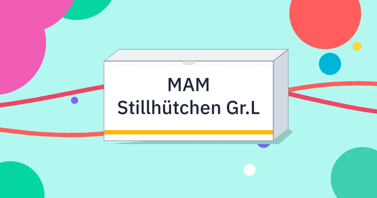 Symbolbild: Packung mit der Aufschrift MAM Stillhütchen Gr.L (PZN 19066065) – Verfügbarkeit und Bezug in Apotheken in Frankfurt am Main