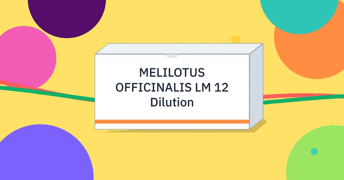 Symbolbild: Packung mit der Aufschrift MELILOTUS OFFICINALIS LM 12 Dilution (PZN 13602835) – Verfügbarkeit und Bezug in Apotheken in Frankfurt am Main